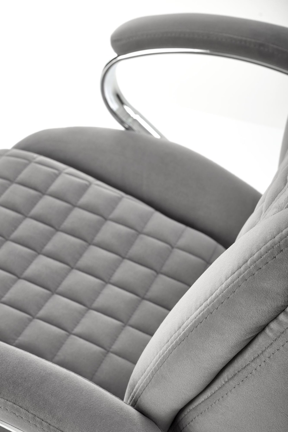 KING 2 fotel gabinetowy, tkanina popielaty - HALMAR