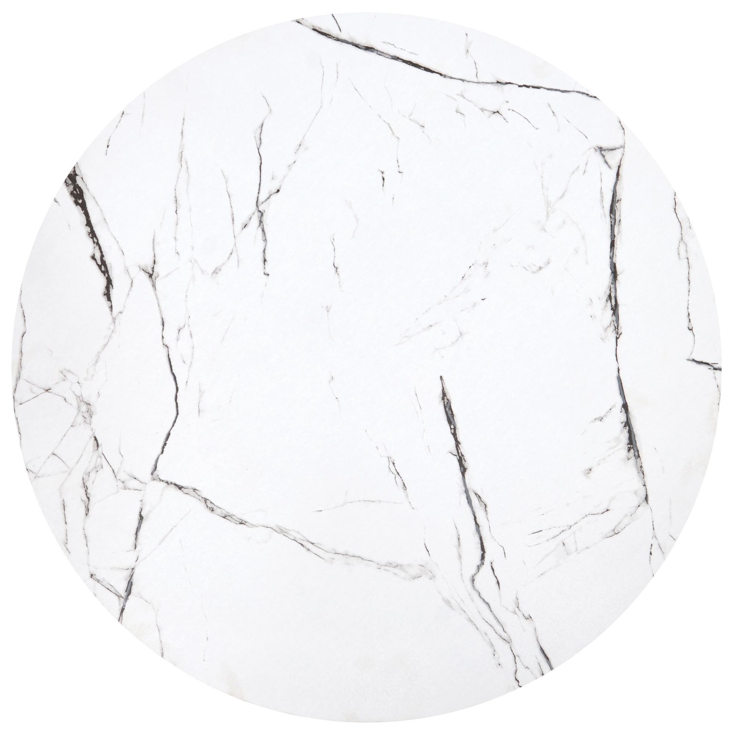 JAVA set of 2 c. tables, white marble / black - HALMAR
