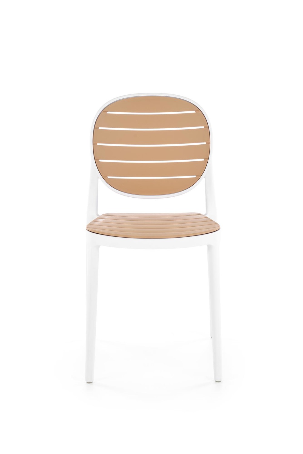 K529 krzesło biały / naturalny - HALMAR