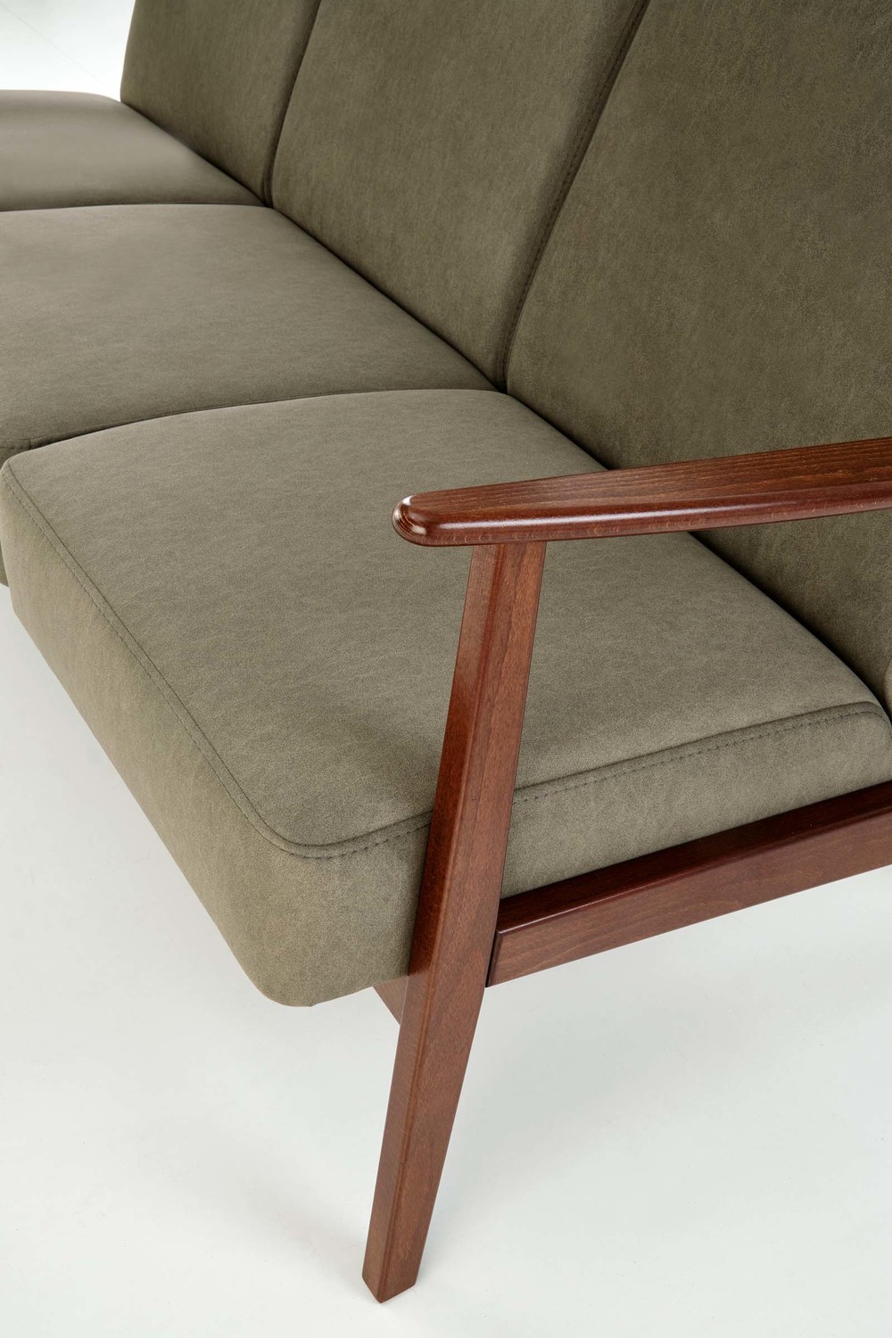 MILANO 3S sofa - oliwkowy tap. Castel 39 - HALMAR