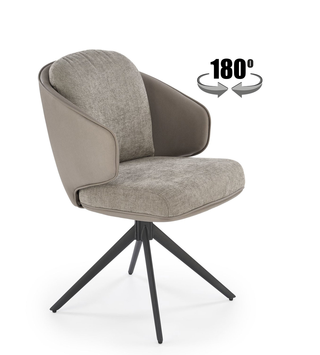 K554 chair, grey / l.grey - HALMAR